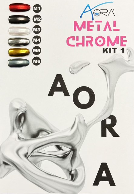 Aora Metal Chrome Kit 1 (M1 – M6) – Emily's Nail World