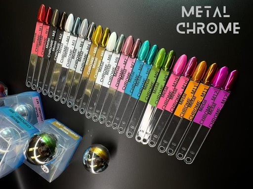 Aora Metal Chrome Kit 1 (M1 – M6) – Emily's Nail World